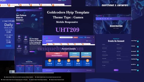 Unique Hyip – Goldcoders Hyip template – GC Hyip Template